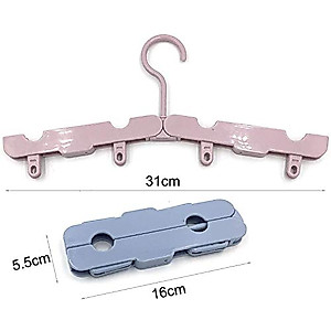 CHMHY 4 Pcs Portable Folding Travel Hangers,Outdoor Hangers, Travel Accessories Foldable Clothes Drying Rack for Travel,Folding Coat Hanger