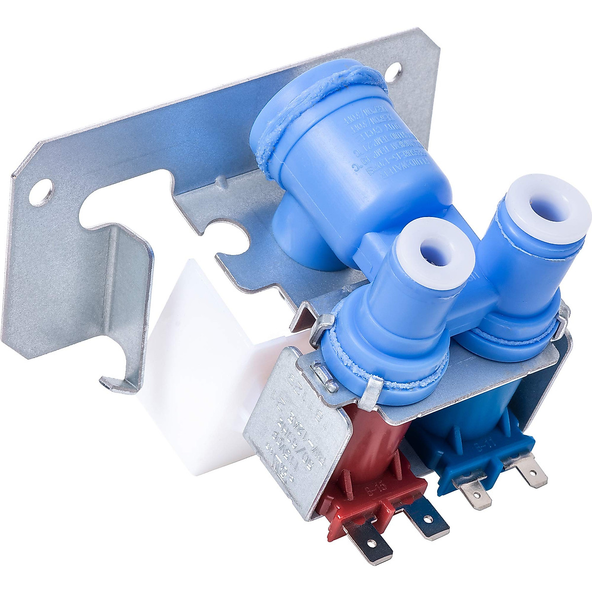 BlueStars Ultra Durable WR57X10051 Refrigerator Dual Inlet Water Valve - Compatible with G.E & Kenmore Refrigerators