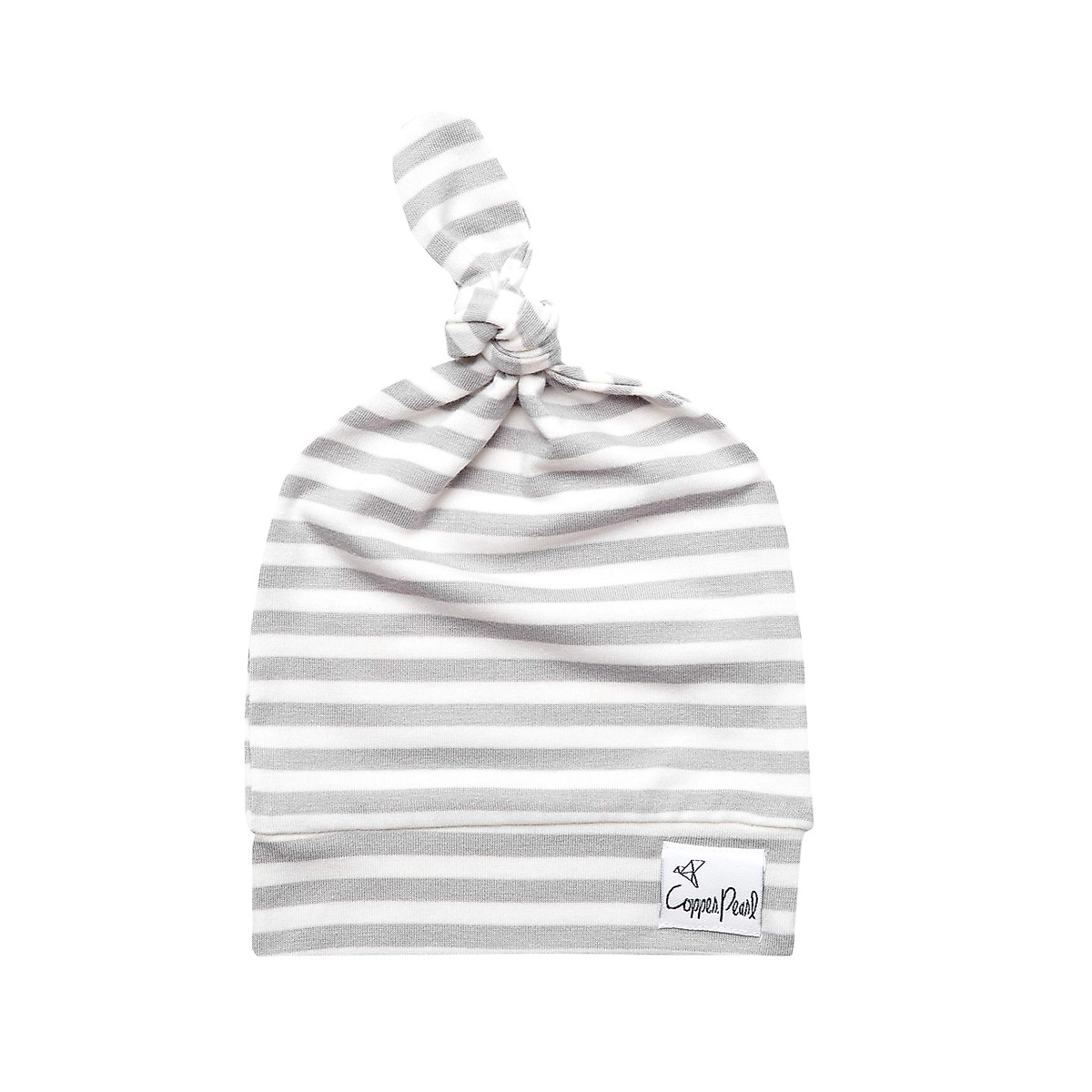 Baby Beanie Hat Top Knot Stretchy Soft"Everest" by Copper Pearl