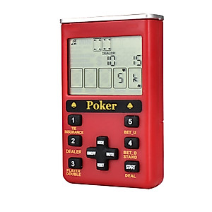 Lyght Electronic Handheld 7 in 1 Poker Game, Blackjack, Deuces, Baccarat, Slot, Lottery, Lucky 7 Dice, Casino Game…