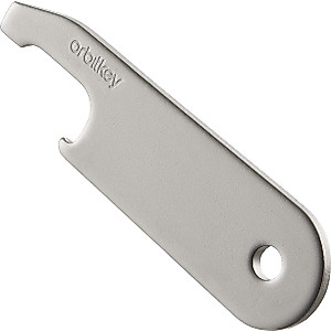 Orbitkey Active Rubber Key Organizer Jet Black Bottle Opener Compatible Key Organizer & Key Ring