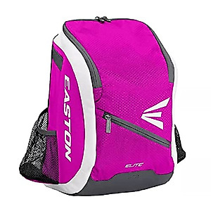 Easton | GAME READY Elite | Youth | Baseball & Fastpitch Softball | Backpack Bag Series | Pink / White