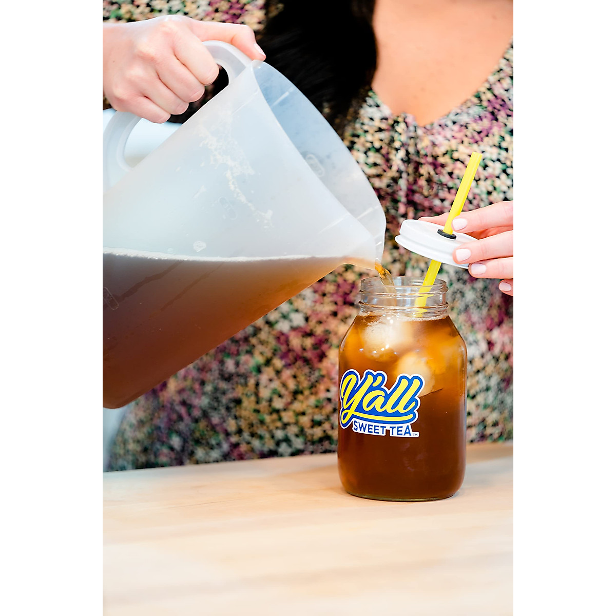 Y'all Sweet Tea - Pack of 10 Perfect Batch Tea Bags - One Gallon Size (Caffeinated)