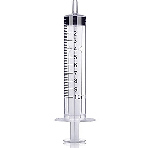 100 Pack 10ml Syringe Without Needle, Graduated Oral Medication Syringes for Labs, Measuring Liquids, Feeding Meds, Watering, refilling, Home Care