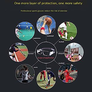 SooGree Basketball Goggles Anti Fog Protective Sports Goggles for Men (Matte black frame white pad)