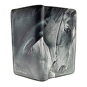 Shag Wear Horse Portrait Large Animal Wallet for Women and Teen Girls Vegan Faux Leather 7"