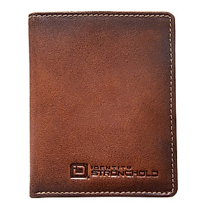 ID Stronghold Waltlet - RFID Blocking Bifold Wallet for Men with Magnetic Clasp - Brown