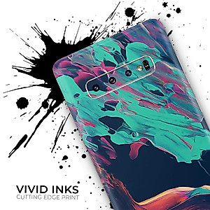 DesignSkinz Liquid Abstract Paint Remix V31 Protective Vinyl Decal Wrap Skin Cover Compatible with The Samsung Galaxy S20 (Screen Trim & Back Glass Skin)