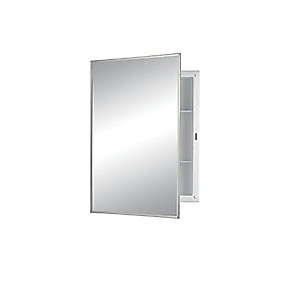 Nutone Broan 781021 Builder Series Recessed Mount Cabinet with Stainless Steel Mirror Frame 16" W x 22"