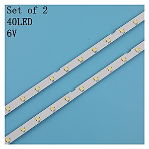 MEILUGANG LED Strip 40 LEDs Fit for AOT_55_NU7300_NU7100_2x40_3030C BN96-45913A 15485A UN55NU7300 UE55NU7105 UE55NU7170U UE55NU7300U STS550AU9 Multifunctional Sleeve