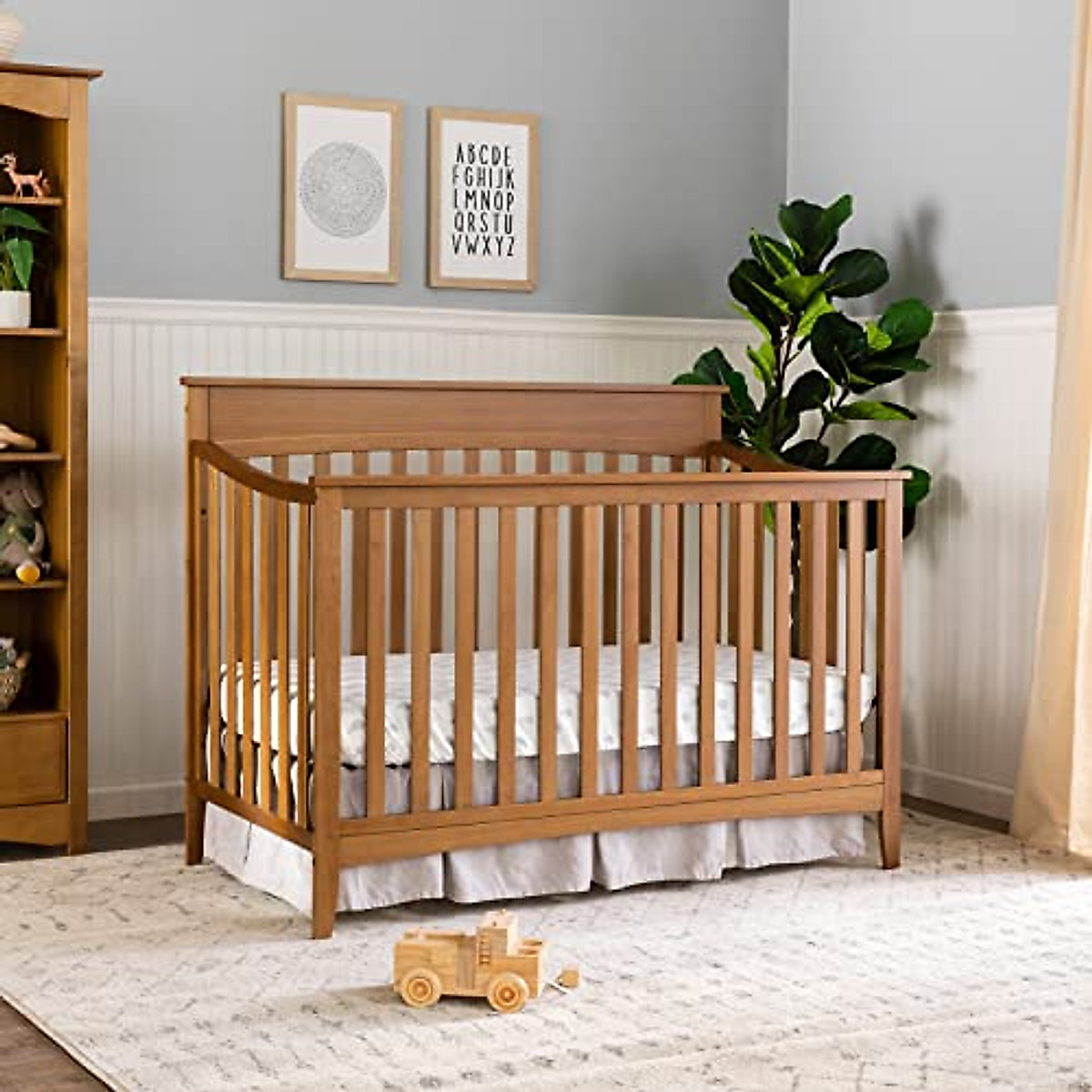 DaVinci Grove 4-in-1 Convertible Crib in Chestnut, Greenguard Gold Certified