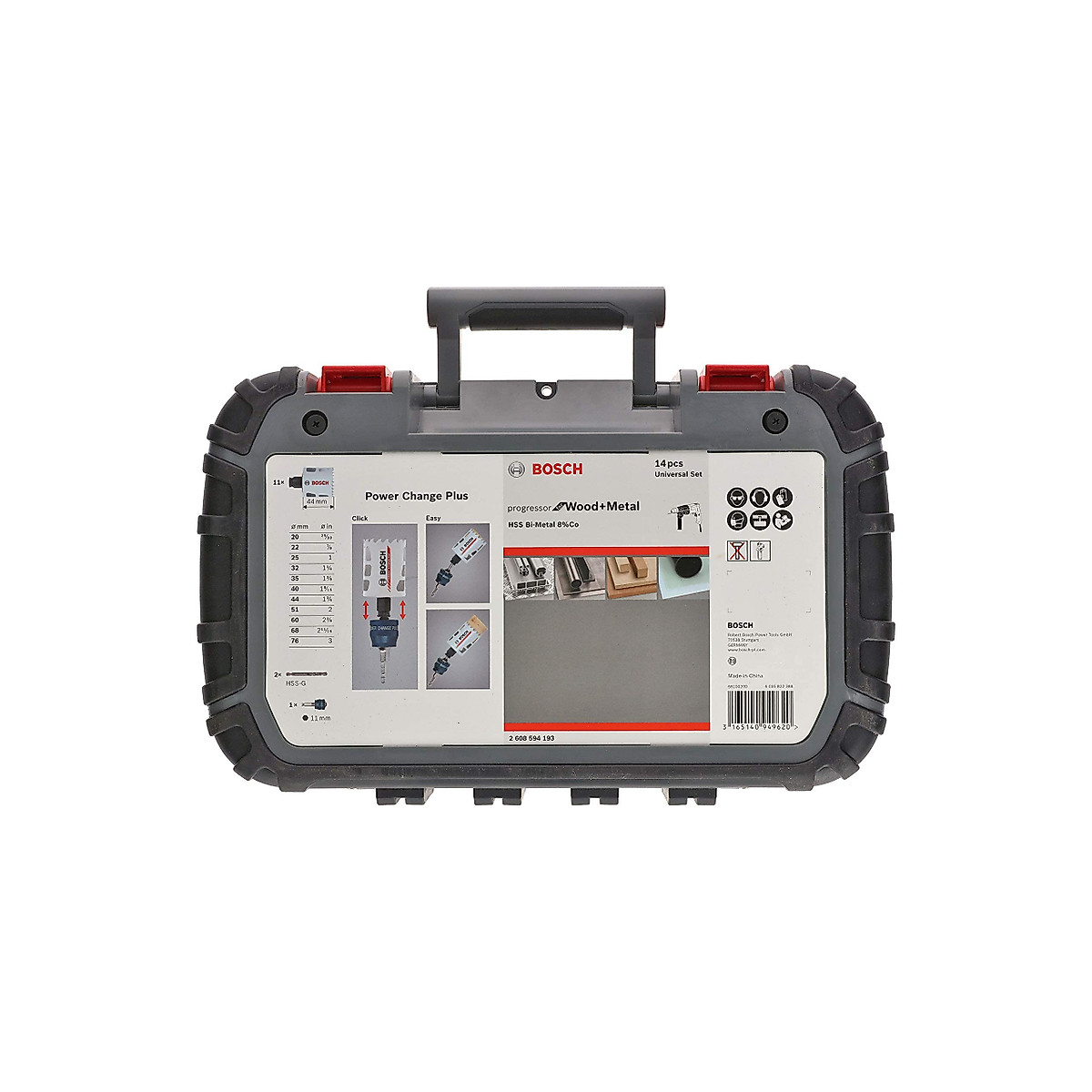 Bosch Professional 14 pcs. Hole Saw Progressor for Wood & Metal Universal Set (Ø 20-76 mm, Accessory Drill)