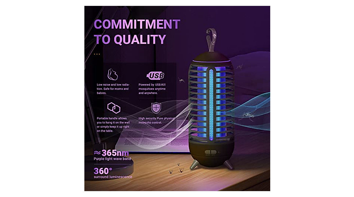 Portable Bug Zapper: Effective Indoor & Outdoor Protection