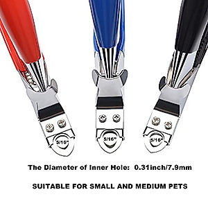 ATO-DJCX Dog Cat Nail Clippers, Professional Pet Claw Trimmer, Free Nail File, Stainless Steel Razor Sharp Blade Dog Toes Cutter Grooming Tools for Small Medium Large Animal Pets Blue