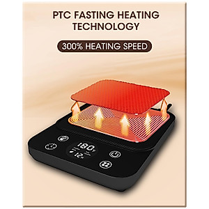 2024 Upgraded Coffee Mug Warmer for Desk, Smart Electric Coffee Warmer, 1H Drink Water Reminder, 4 Mode, 8H Auto Shut Off, 9 Temperature, 12H Timer, Gifts for Women and Men