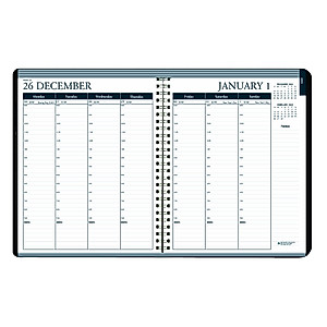 House of Doolittle 2023 Weekly and Monthly Planner Calendar, Black Cover, Tabbed, 8.5 x 11 Inches, January - December (HOD28302-23)