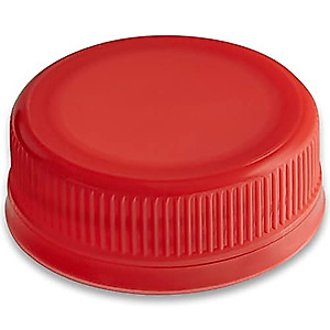 Lakesstory Bottle Caps Tamper Seal Lids Cap for Bottle Screw Cap Bottle Plastic Bottle Caps Juice Bottles Cap (pack of 25, red)