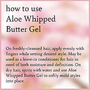 Camille Rose Aloe Whipped Butter Hair Styling Gel, with Aloe Vera and Macadamia Oil for Moisture and Light Hold, for All Hair Types 8 oz