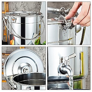 Stock Pot With Spigot - Stock Pot, Soup Pot With Lid, Stainless Steel Stock Pot, 201 Stainless Steel Soup Bucket/Sealed Bucket/Transportation Bucket, Cooking Pot With Non-Stick Coating ( Size : 30*30c
