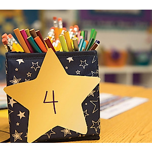 Carson Dellosa Galaxy Stars Cutouts, 36 Marble & Gold Star Cutouts for Bulletin Board and Classroom Décor, Galaxy Décor Classroom Cut-outs, Space Décor Cutouts for Classroom Bulletin Board Decorations