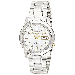 SEIKO Series 5 Automatic Date-Day Silver Dial Men's Watch SNKK09J1