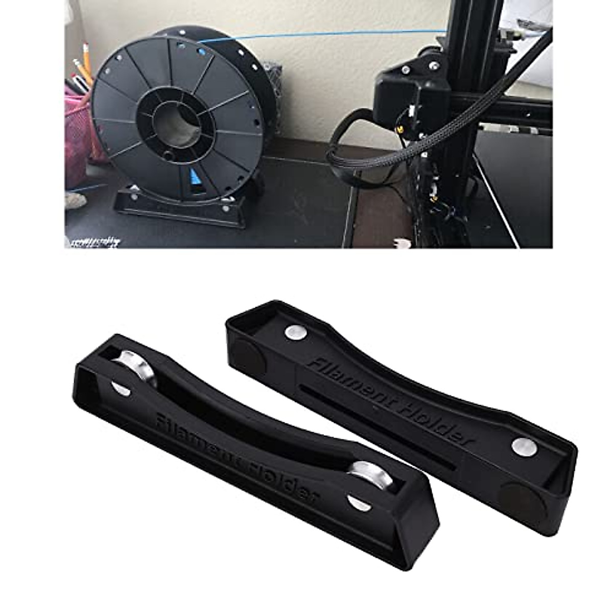 ABS Rolls Stand Holder, Better Adhesion Pre Assembled Reduce Resistance Stable Adjustable 3D Printer Filament Stand Holder Spool Oxidation Resistant for Outlet