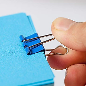 Mr. Pen- Colored Binder Clips, 0.75”, 100 Pack, Small Binder Clips, Mini Binder Clips, Small Binder Clips 3/4 inch, Clips Office Supplies, Binder Clips Small Size, Colorful Binder Clips