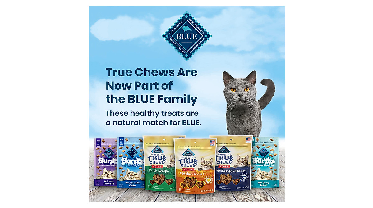 Blue Buffalo True Chews Cat Treats - Duck Flavor 3 oz