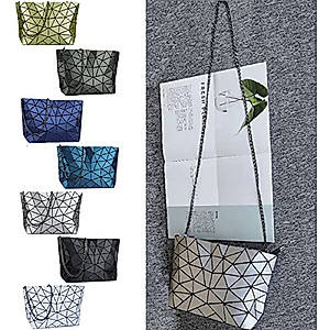 Geometric Matte Crossbody Bags for Women (Blue)