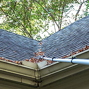 DOCAZOO - DocaPole Roof and Yard Rake Extension Pole - Adjustable, Telescopic, Clean Leaves, Sticks and Debris - 6 to 24 Foot