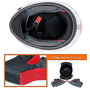 Cat Ear Motorcycle Helmet,Men and Women Cool Cute Cat Full Face Helmet,DOT Certification Standard,Suitable for All Seasons,Pink,M