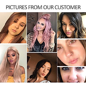 FIBO STEEL 18G-22G 5PCS Stainless Steel Body Jewelry Piercing Nose Ring Hoop (5mix color, 20G,8MM)