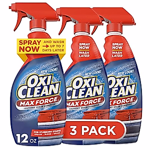 OxiClean Max Force Laundry Stain Remover Spray, 12 Fl. Oz, 3-Pack​