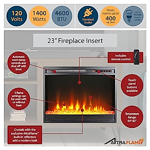 Ameriwood Home Owen Fireplace TV Stand for TVs up to 65", White