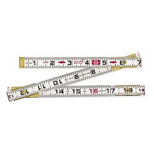 Lufkin 066F 6-Flat Read Wood Folding Rule