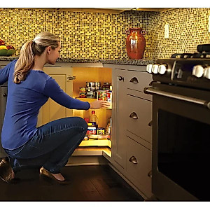 28 Inch White Lazy Susan Turnable, Kidney Shape Lazy Susan Kitchen Cabinet Organizer