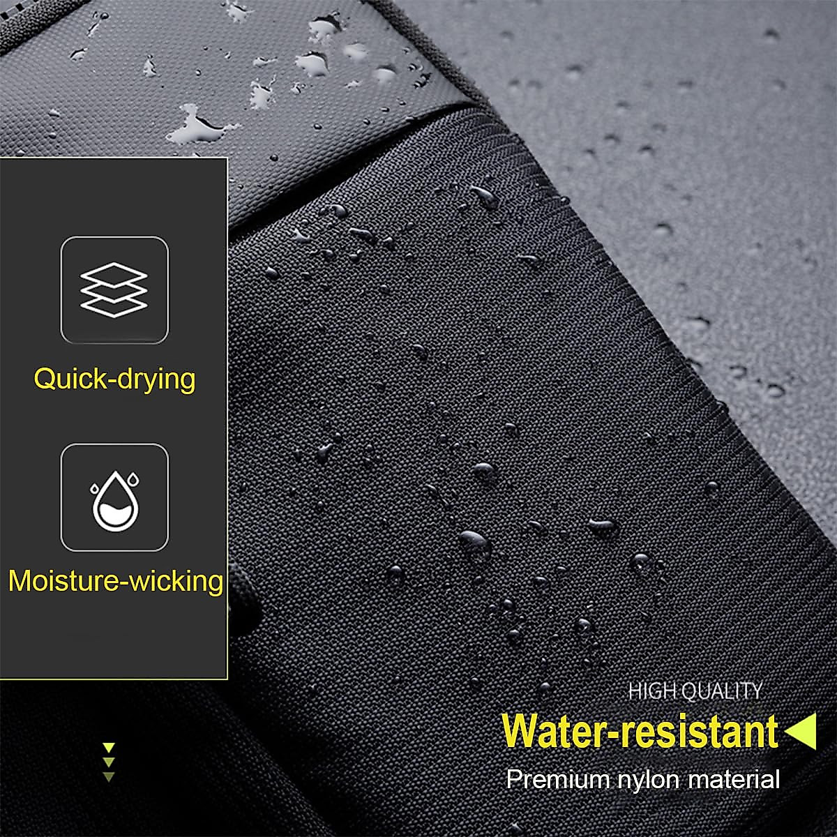 USHAKE Mini Sling Bag for Men Women - Small Crossbody Bag Casual Phone Chest Bag for Hiking Traveling Gifting Blue