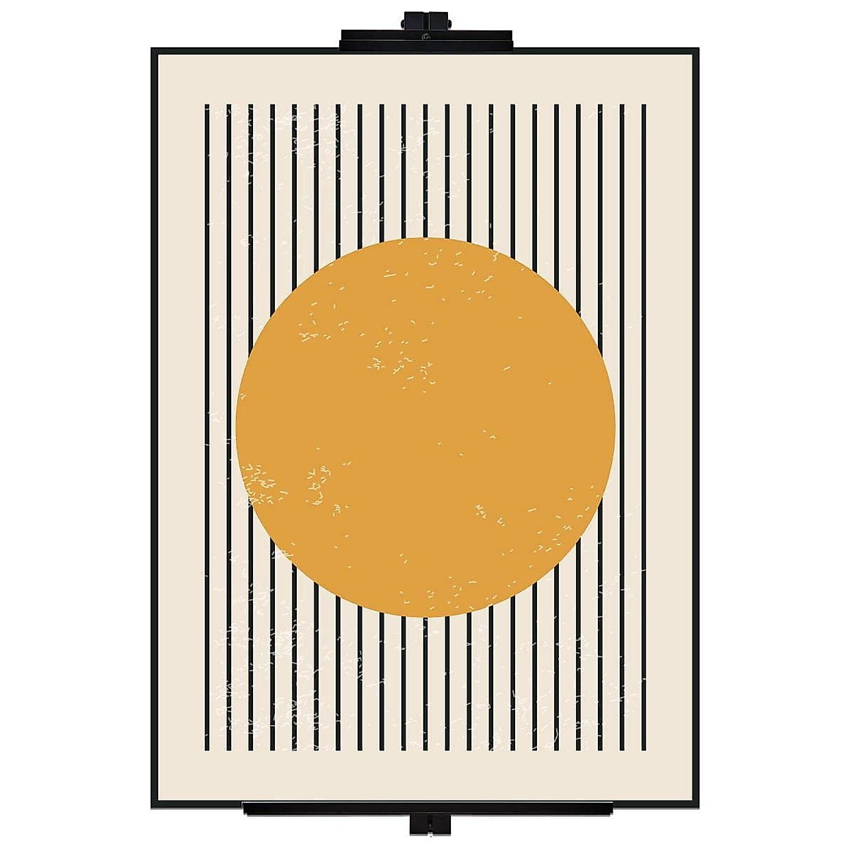 Displays2go Adjustable Metal Wall Easel, Holds Up to 36" Tall Media, Tilt Feature - Black (FDWEASLGBK)