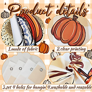 Happy Fall Backdrop Extra Large Thanksgiving Fall Party Decorations Fall Harvest Pumpkin Backdrop Banner for Thankgiving Autumn Party Supplies