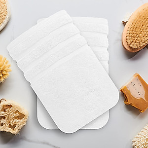 Infinitee Xclusives 100% Cotton Luxury Bath Towels Set of 2 (27x54 Inches), Soft, Absorbent, Quick Dry, Perfect Towels for Bathroom, Gym, Spa & Hotel |Brilliant White|