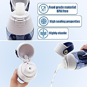 xcivi Water Bottle Mouthpiece Replacement for Brita Water Bottle-2 Pack Silicone Water Bottle Bite Valve Replacement Compatible with Brita Filter Water Bottles