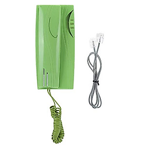 Mini Home Phone Landline Wired Green Telephone Desk Corded Phone Desktop Phone for Home Office Hotel,Telephone Line Power Supply, no Additional Power Supply Required