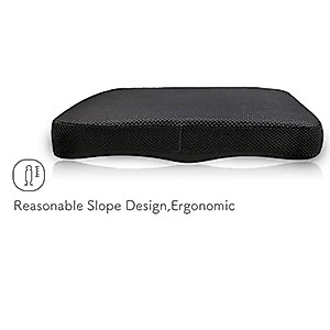 NNAA Orthopedic Cushion Ergonomic Chair Pad Memory Foam Seat Cushion Tailbone Sciatica Back Pain Relief Comfort Office Chair Car Seat Cushion Non-Slip style2