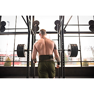 Gymreapers Quick Locking Weightlifting Belt for Bodybuilding, Powerlifting, Cross Training - 4 Inch Neoprene with Metal Buckle - Adjustable Olympic Lifting Back Support (Ranger Green, X-Large)