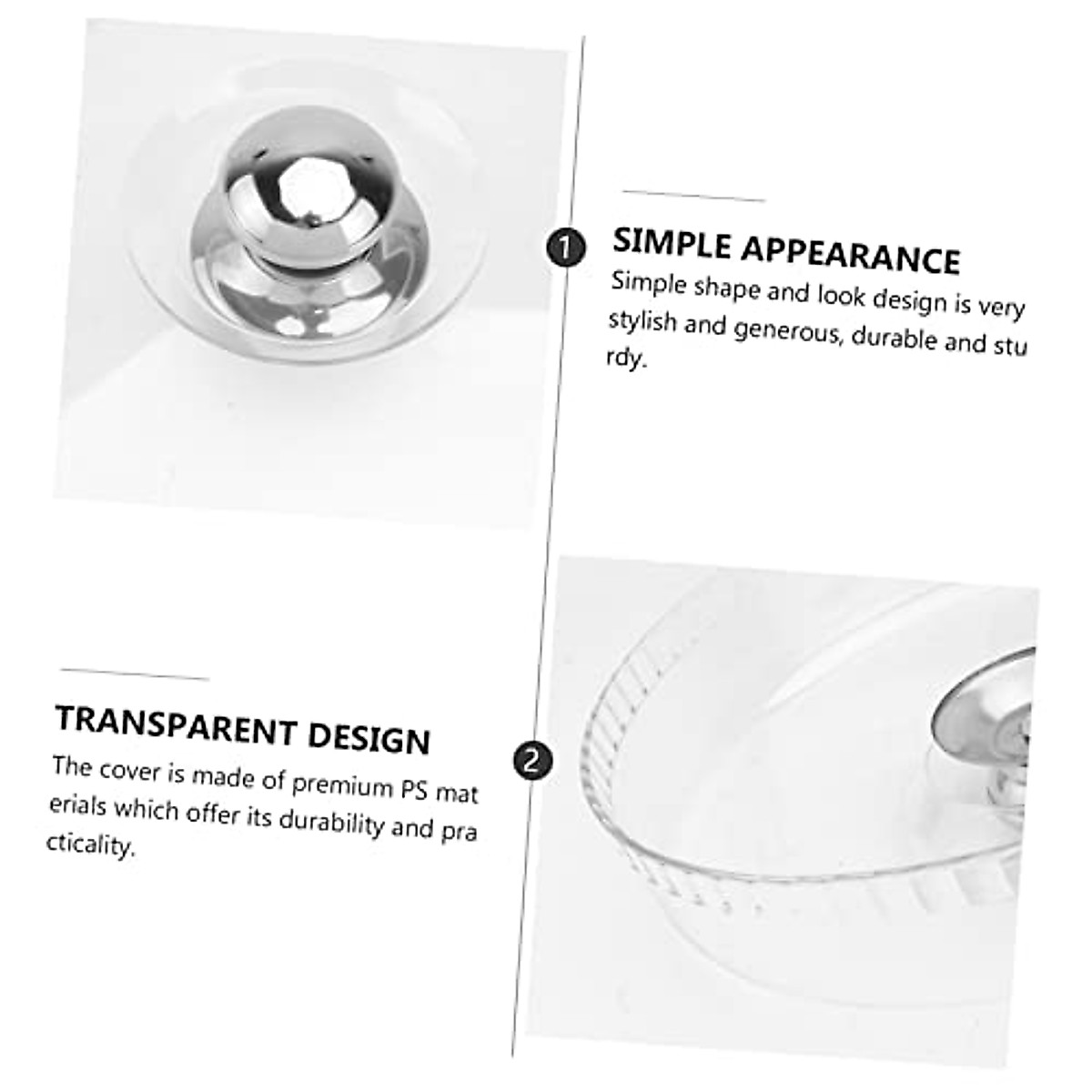 FELTECHELECTR Dessert Display Dome 1pc Plastic Transparent Cover Para Mini Postres Round Cake Carrier To Go Plates with Lids Cake Display Cake Box Cover Display Platter Cover Cover Food Cover