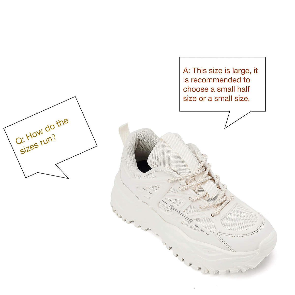 Hasina Women Walking Sneakers Casual Comfortable Breathable Lightweight Mesh Non Slip Fashion Shoes（Beige,10.5）