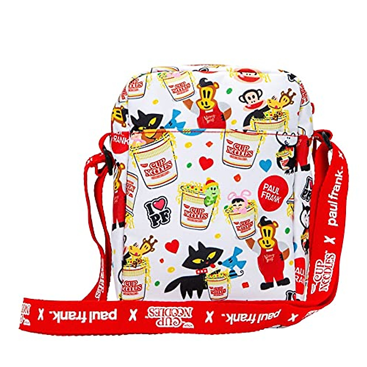 Nissin Cup Noodles Crossbody, White, One Size