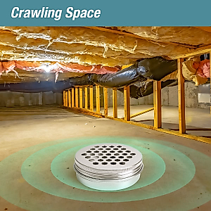 ZingZap Rodent Repellent Aroma-Can 2-Pack, Natural Mouse Repellent, Long Lasting Plant Based Mice Repeller, Safe & Non-Toxic, Under The Hood Rat Repellent & Small Animal Repellent, Sticker Included