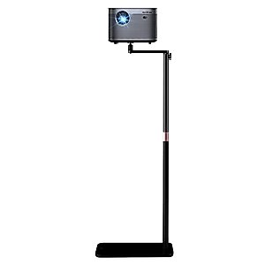 HIBORI Projector Stand Floor Projector Mount Adjustable Height 16 to 48 Inch Universal Projector Ceiling Mount 360 Degree Rotation Compatible with XGIMI, VANKYO, Jinhoo, AuKing