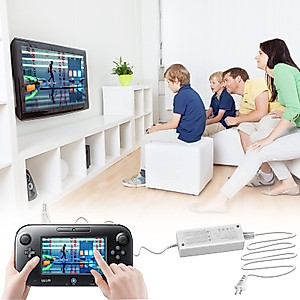 Wii U Gamepad Charger, WII-U Gamepad AC Adapter Charging Cable Cord for Nintendo Wii U Gamepad Controller